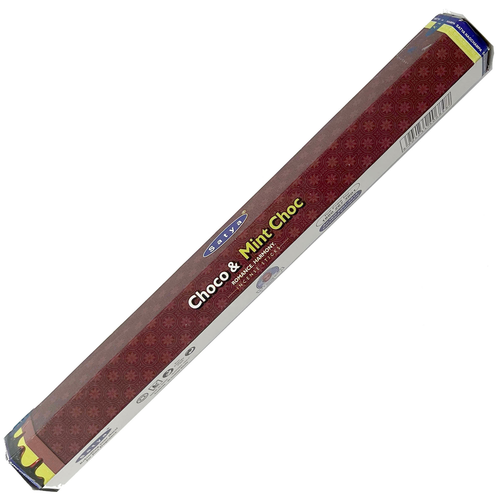 CHOKO & MINT CHOC, Satya (Благовония чоко И минт ЧОК, Романтика. Гармония, Сатья), шестигранник, 20 палочек.