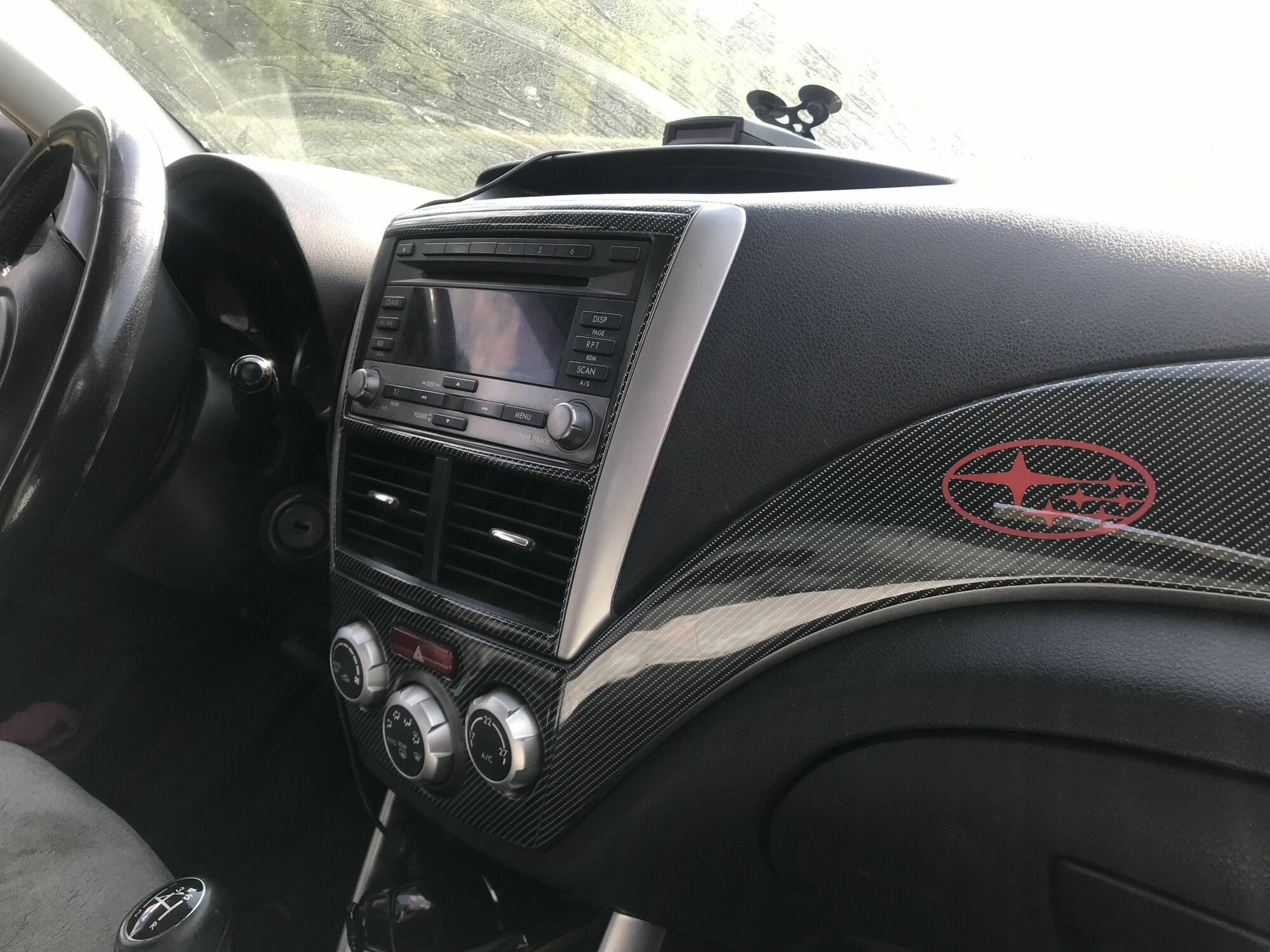Накладки салона под карбон для Subaru Forester 2008-2013