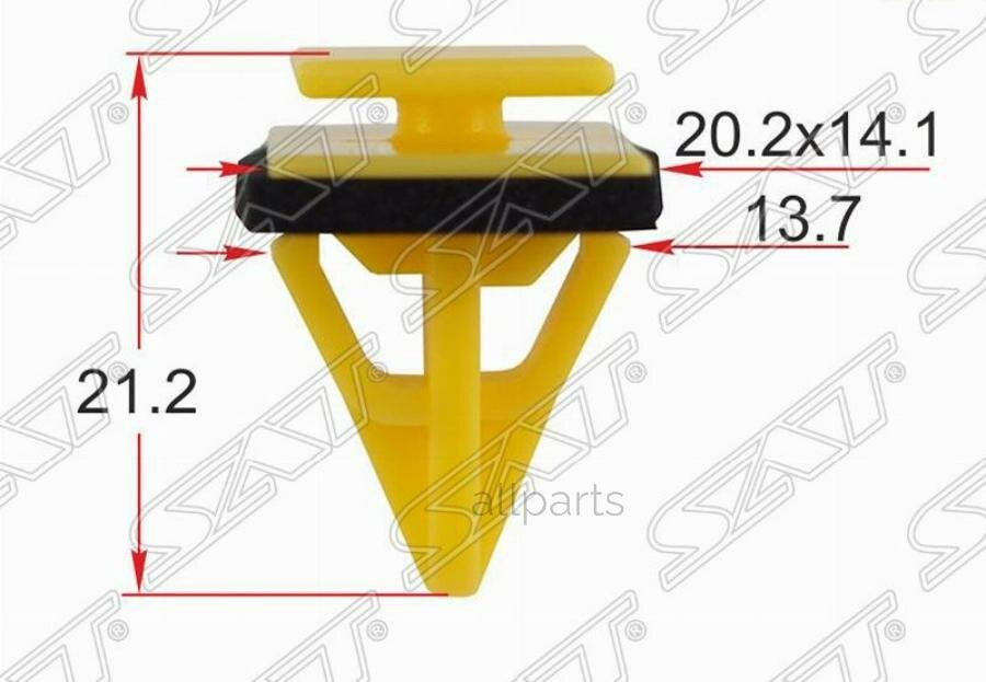 SAT ST-M12574 Клипса (молдинга кузова HYUNDAI/KIA (Продажа по 10шт))
