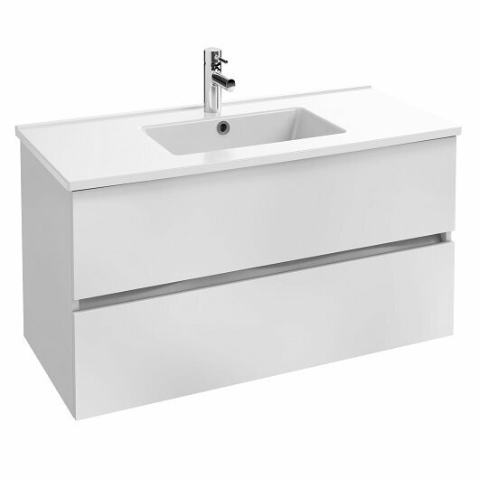 Тумба с раковиной Jacob Delafon TOLBIAC 100 белый глянцевый