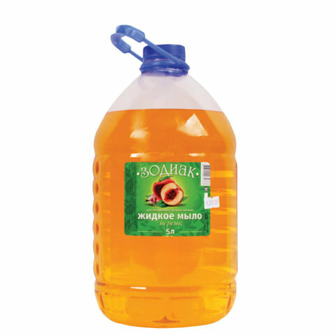 4 шт. Мыло жидкое 5 л, зодиак "Персик", ПЭТ, 10285