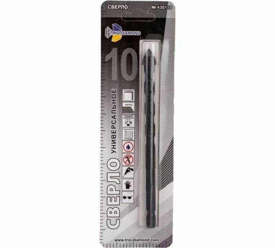 Сверло универсальное 10 мм TRIO-DIAMOND