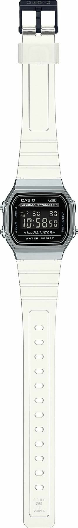 Наручные часы CASIO, бесцветный, черный, серый — фото 1