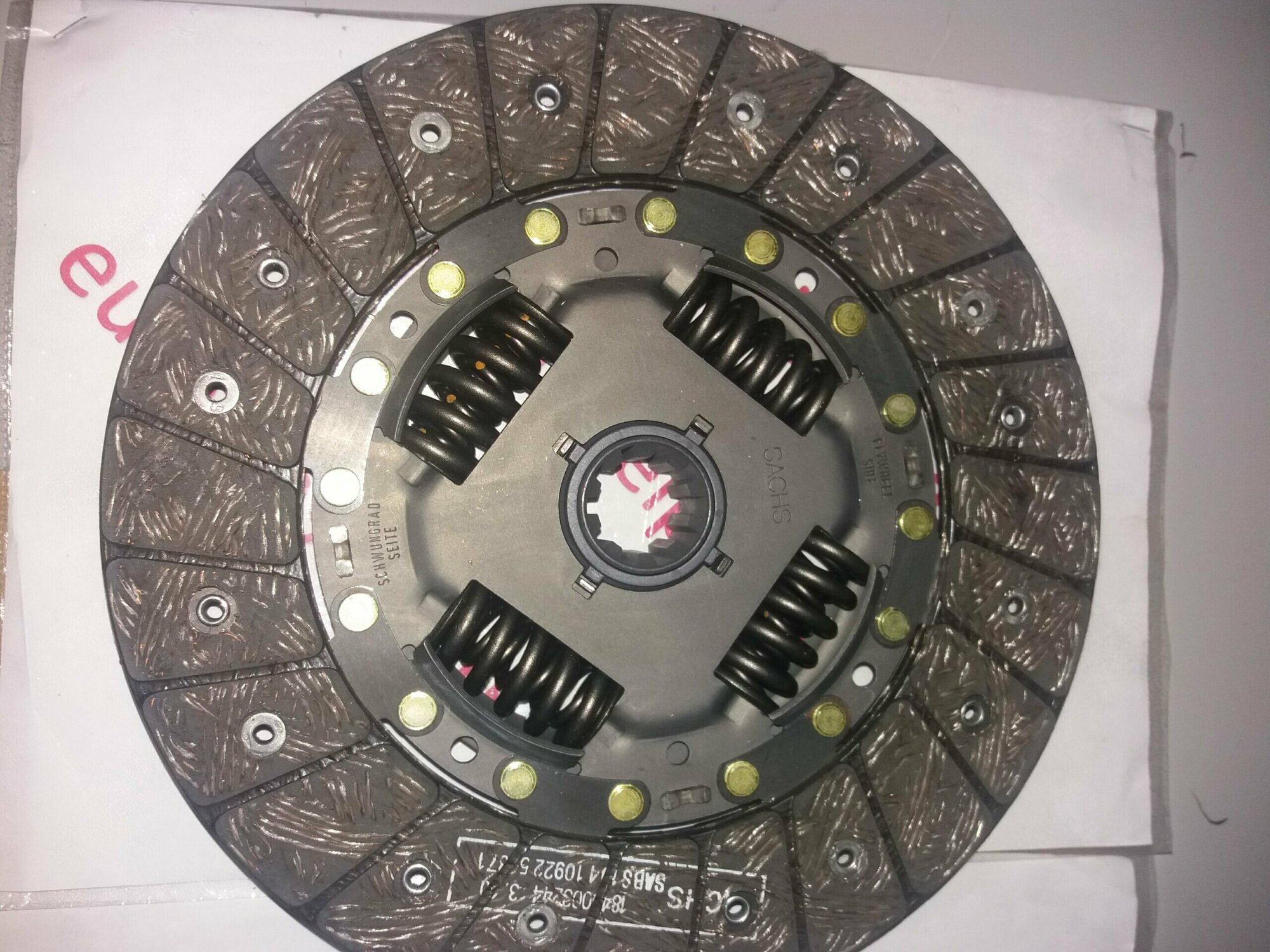 Диск сцепления ведомый Cummins ISF 2.8 ГАЗ 3302 Бизнес Sachs (240 мм)