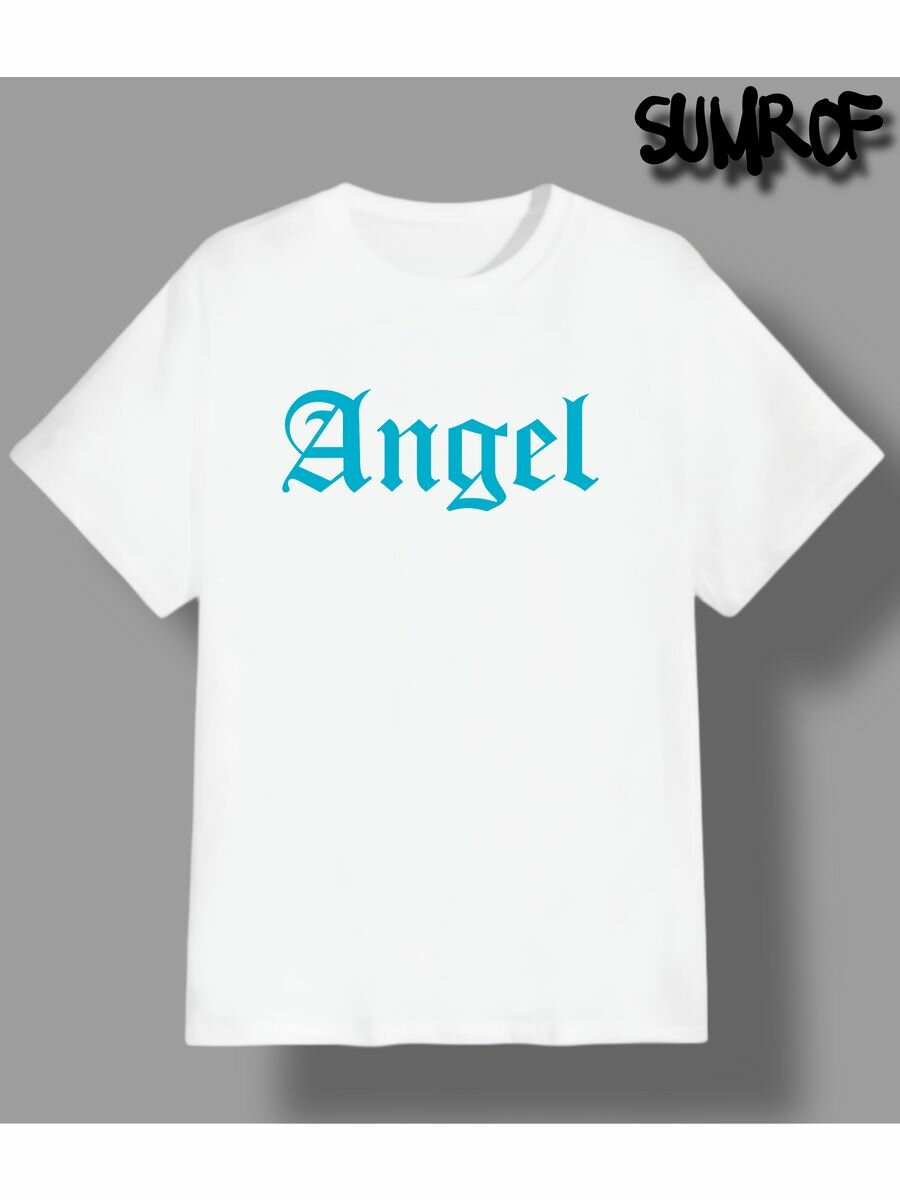 Футболка с надписью ангел