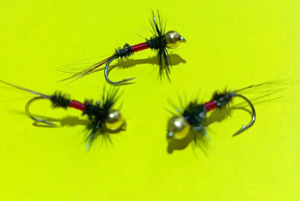 Мушка Royal Wulff Nymph . С латунной головкой. На одинарном крючке. 3 Штуки.