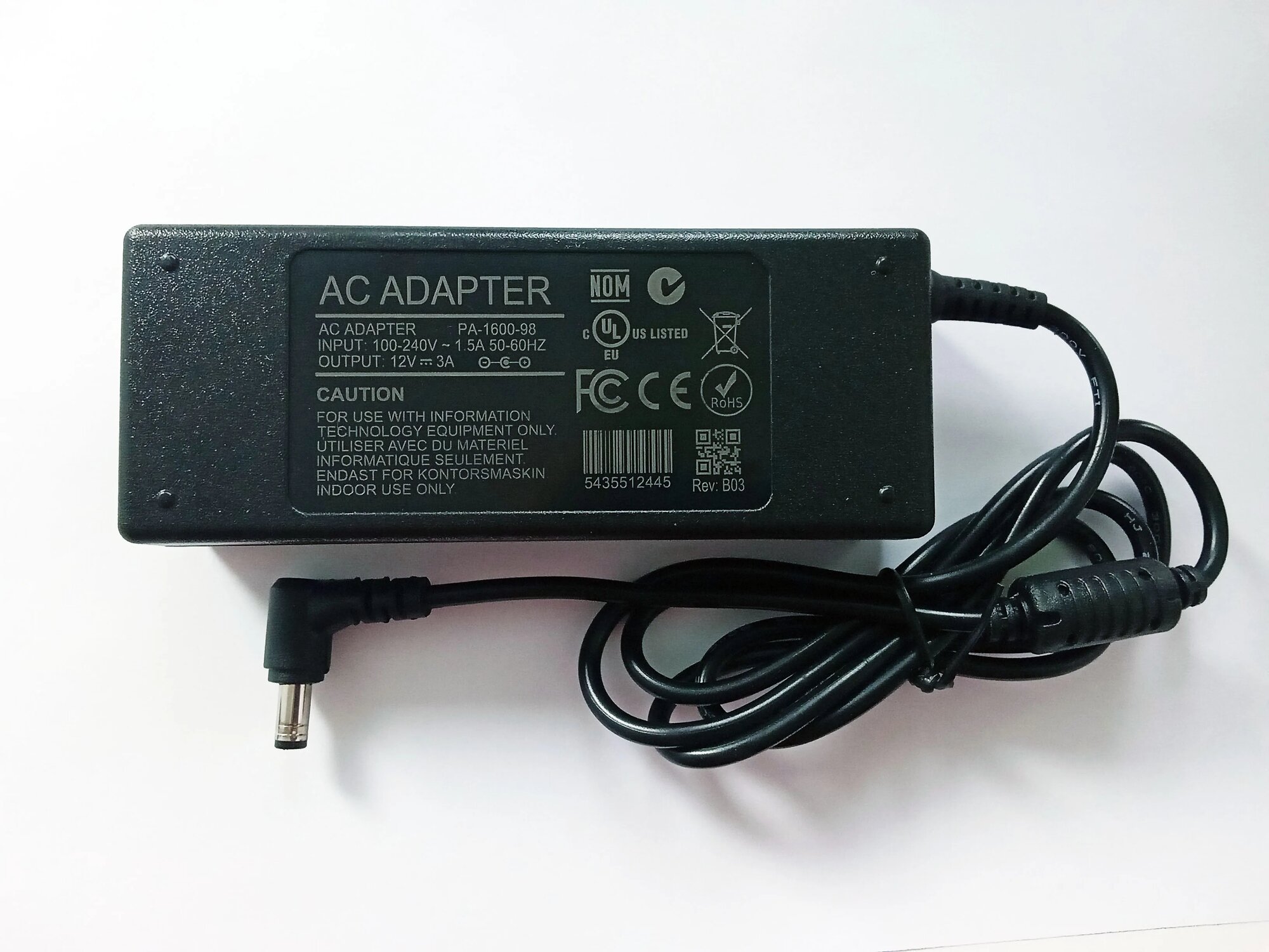 Блок питания для монитора BenQ VW2220 (адаптер 12V 3A)