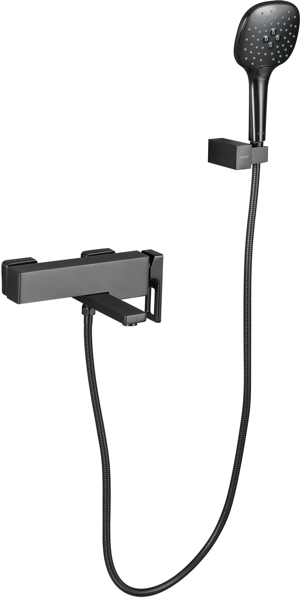 Смеситель Gappo G3217-9 для ванны, с душем, латунь, 3 режима, S-эксцентрики