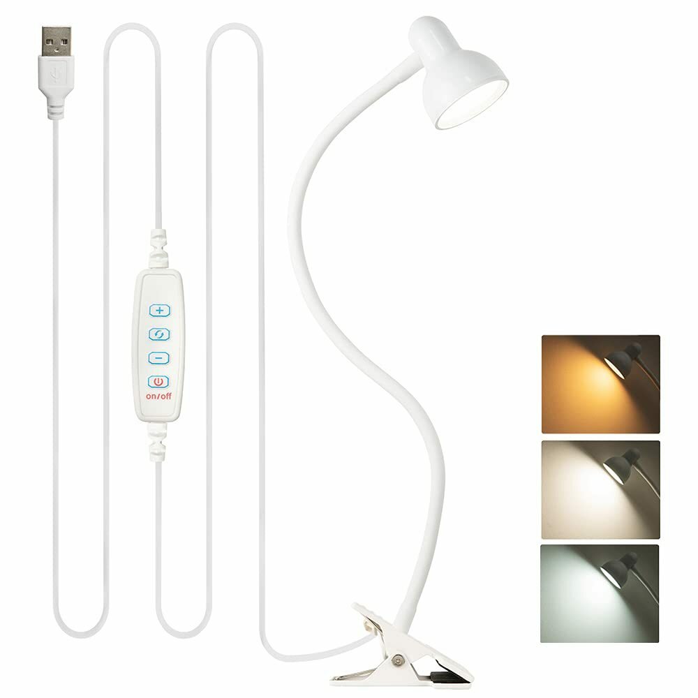 Настольная лампа Moonlight Table Lamp, LED, USB, защита глаз, белый