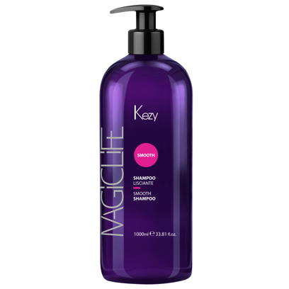 KEZY Smooth shampoo Шампунь разглаживающий для вьющихся, непослушных волоc, 1000 мл