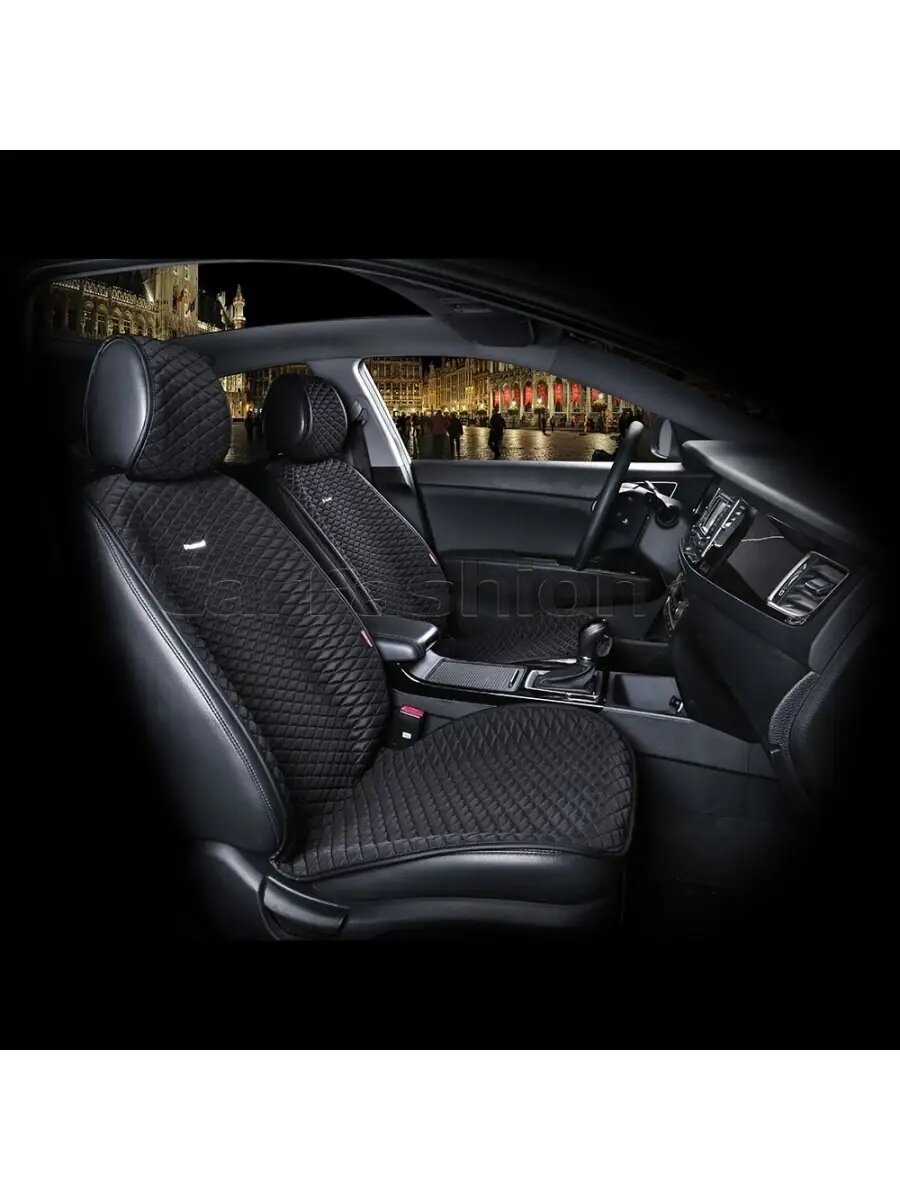Накидки на сиденья Palermo черные CarFashion