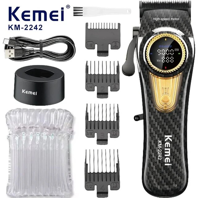 Профессиональная машинка для стрижки бороды и волос Kemei