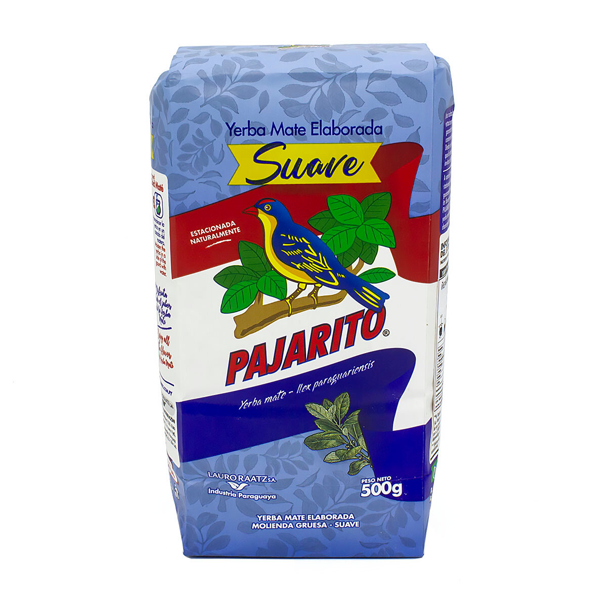 Йерба мате чай Pajarito Soft 500 грамм производство Парагвай