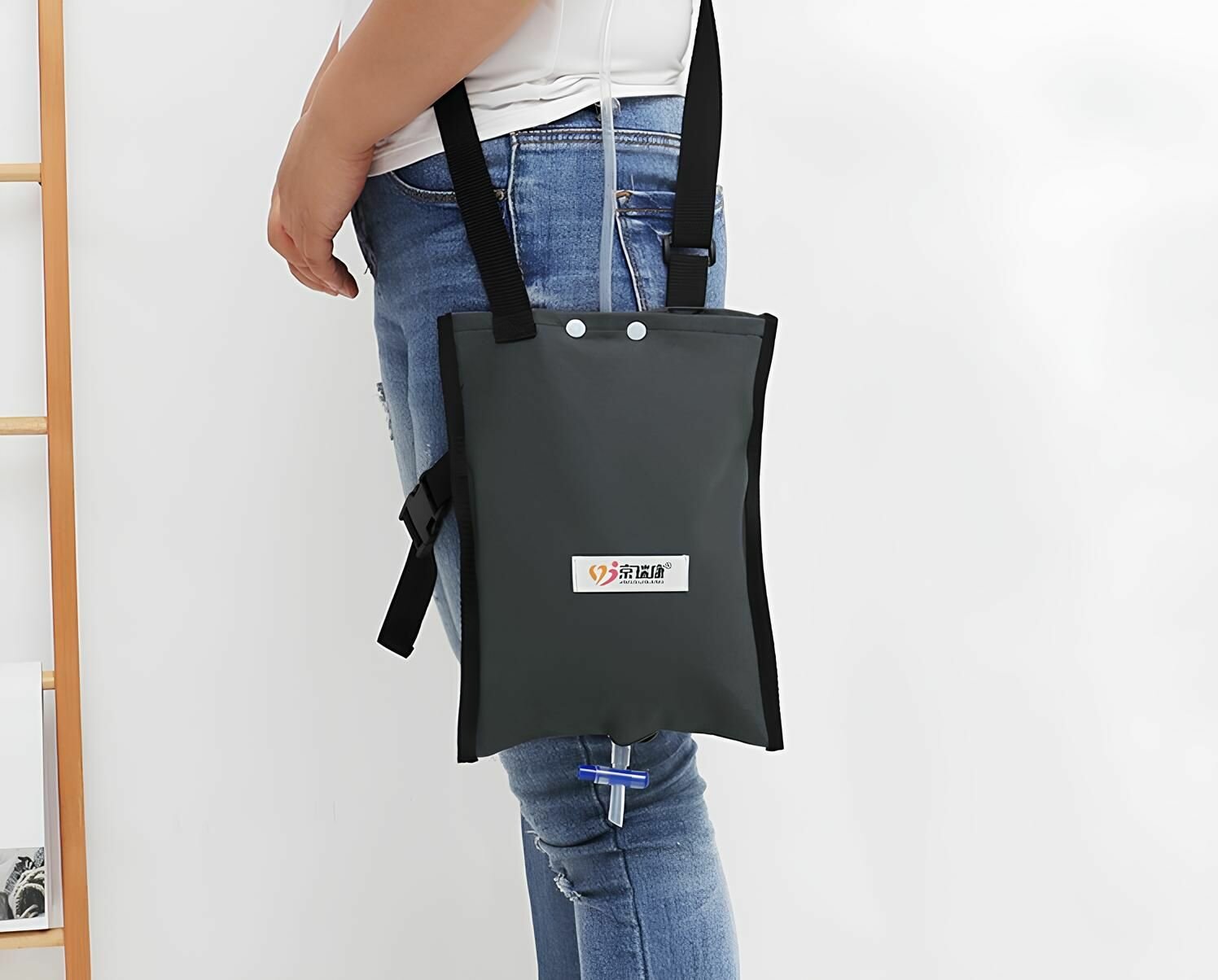 Чехол для мешка для катетера серый