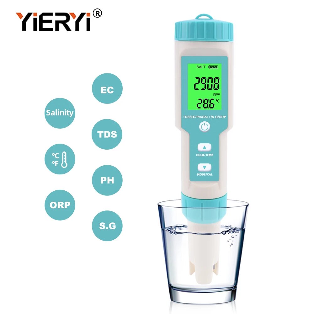 Цифровой тестер воды Yieryi TPH01137, C-600A