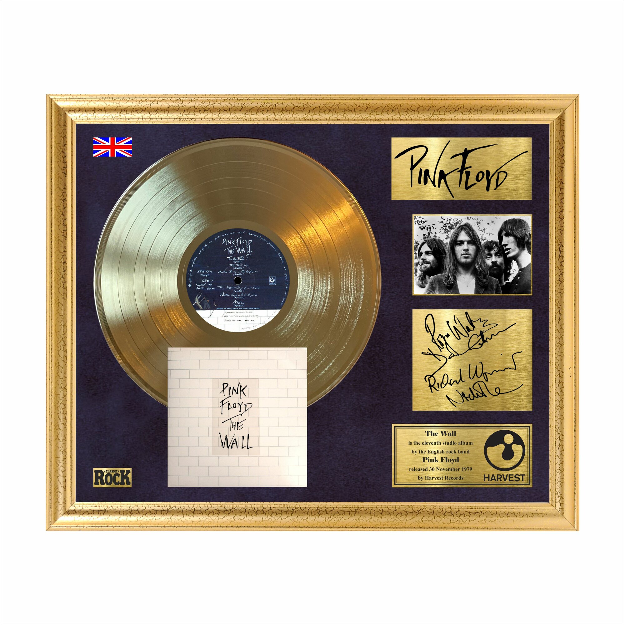 Золотой диск Pink Floyd The Wall