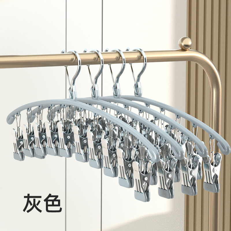 Сушилка для носков, 10 зажимов, серая