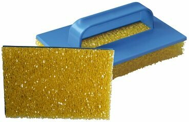 Губка Структурная Грубая с Пластиковой Ручкой Stmdecor EG019B 15.5х10см.*