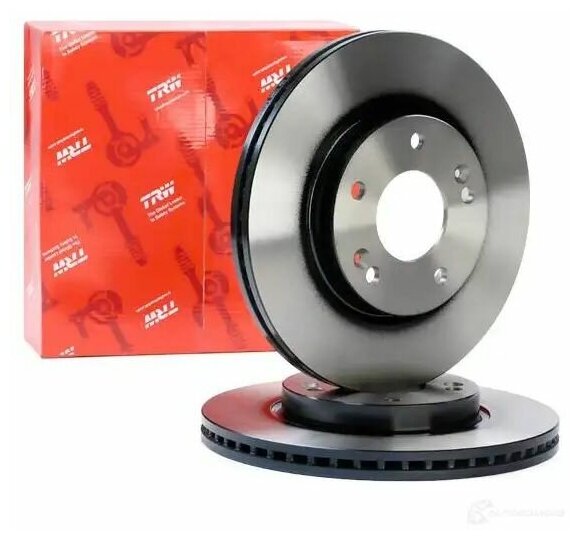 Диск тормозной FORD Focus (11-), C-Max (11-) передний (278х25) (1шт.) TRW DF6138