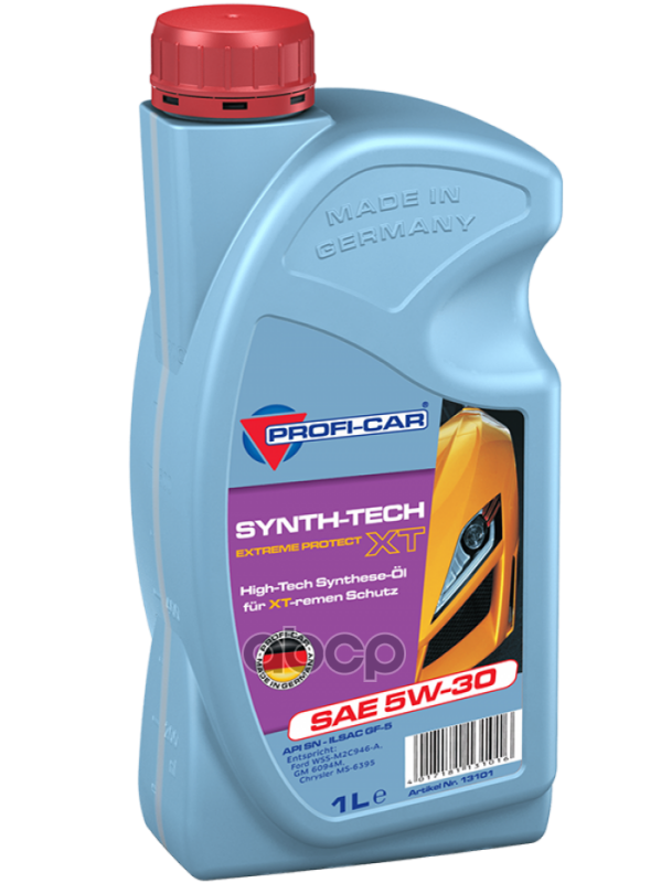 PROF 5W30 (1L) SYNTH-TECH XT SAE масло моторное! синтAPI SP/CF, ACEA A3/B4 PROFI-CAR арт. 13101