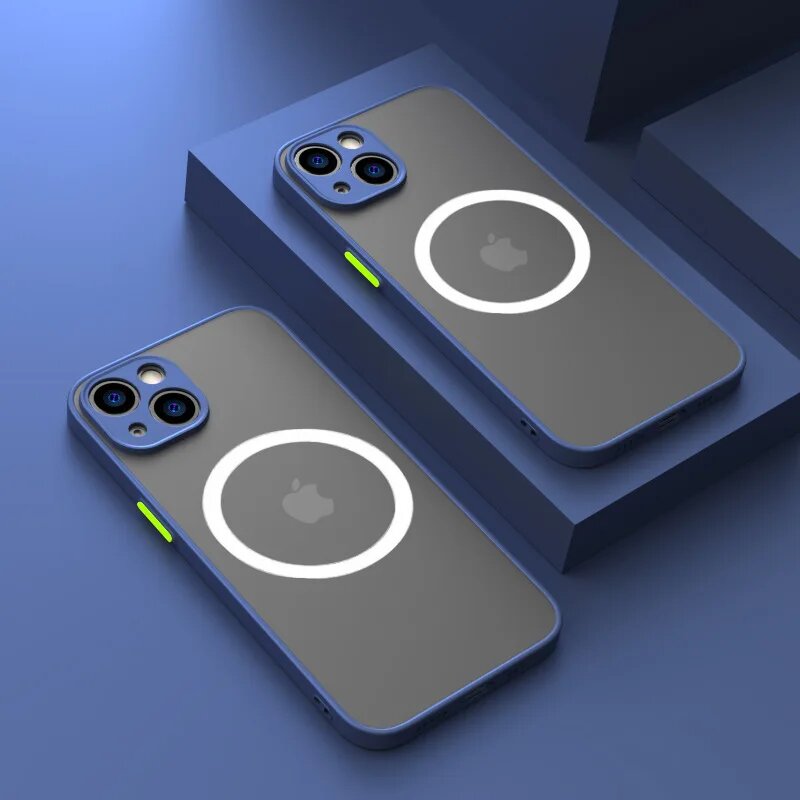 Магнитный Чехол Magsafe Skin Для Беспроводной Зарядки iPhone Темно-синий, Blue, for iPhone XS X