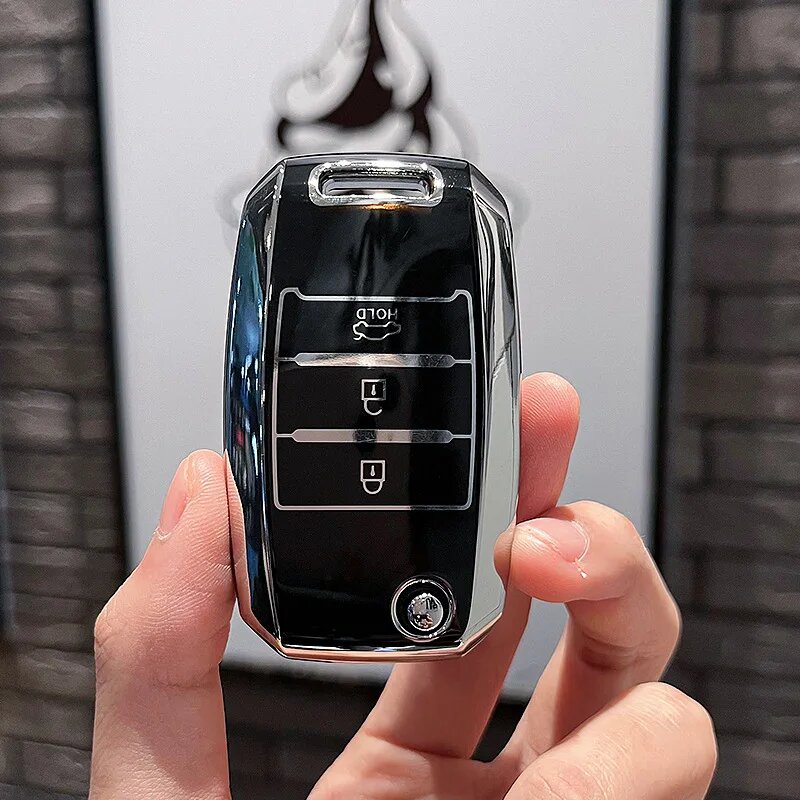 Чехол для ключа Kia Hyundai черный B-Black