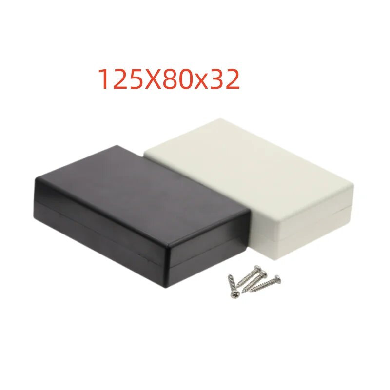 Серый пластиковый бокс для электроники 125x80x32 мм