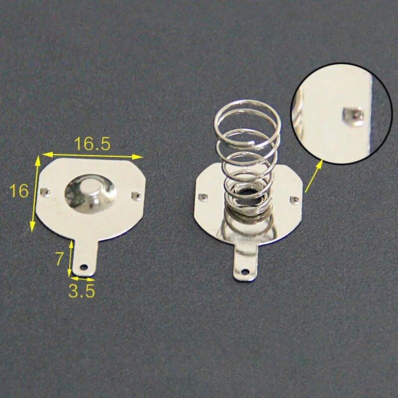 Контактные пружинные пластины для аккумулятора 18650, 10 шт CHANGELIN 16.5 mm