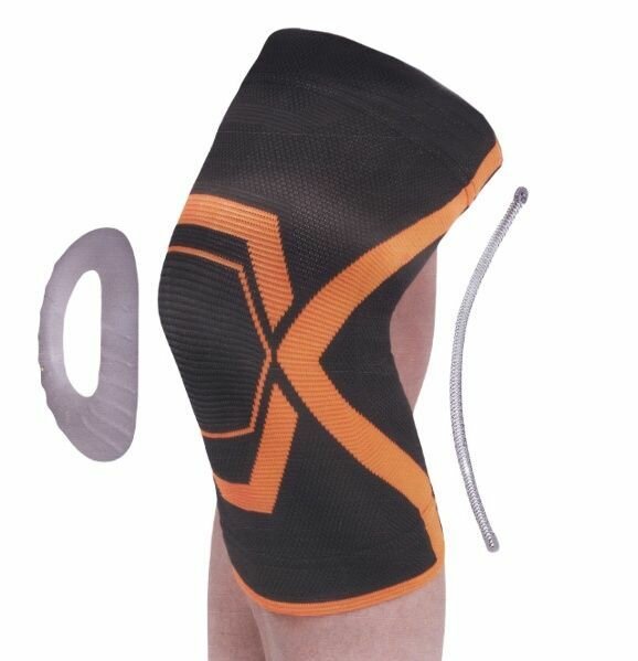 Компрессионный бандаж Экотен "Heeber", на коленный сустав, H-103, 2 ребра жесткости