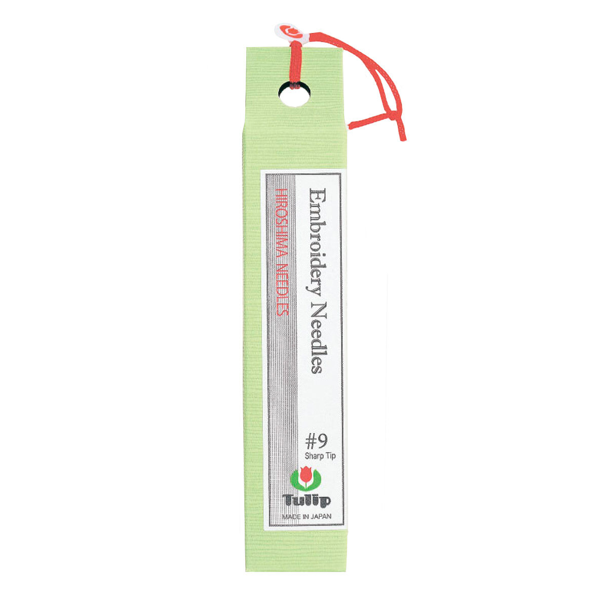 Иглы ручные для вышивки, острые "Embroidery", размер 0,53*34,9мм (№ 9), сталь, Tulip, THN-021e