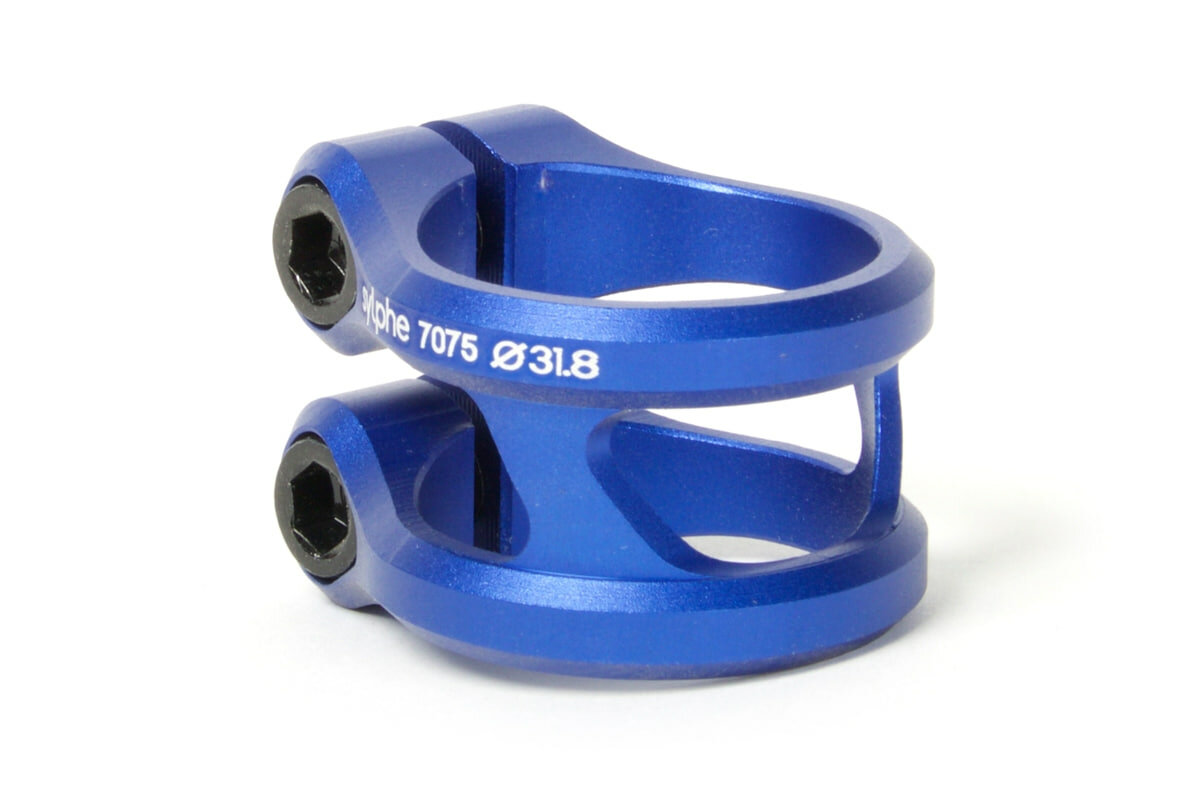 Зажим для трюкового самоката Ethic "Double Sylphe Clamp", 31.8 - Blue