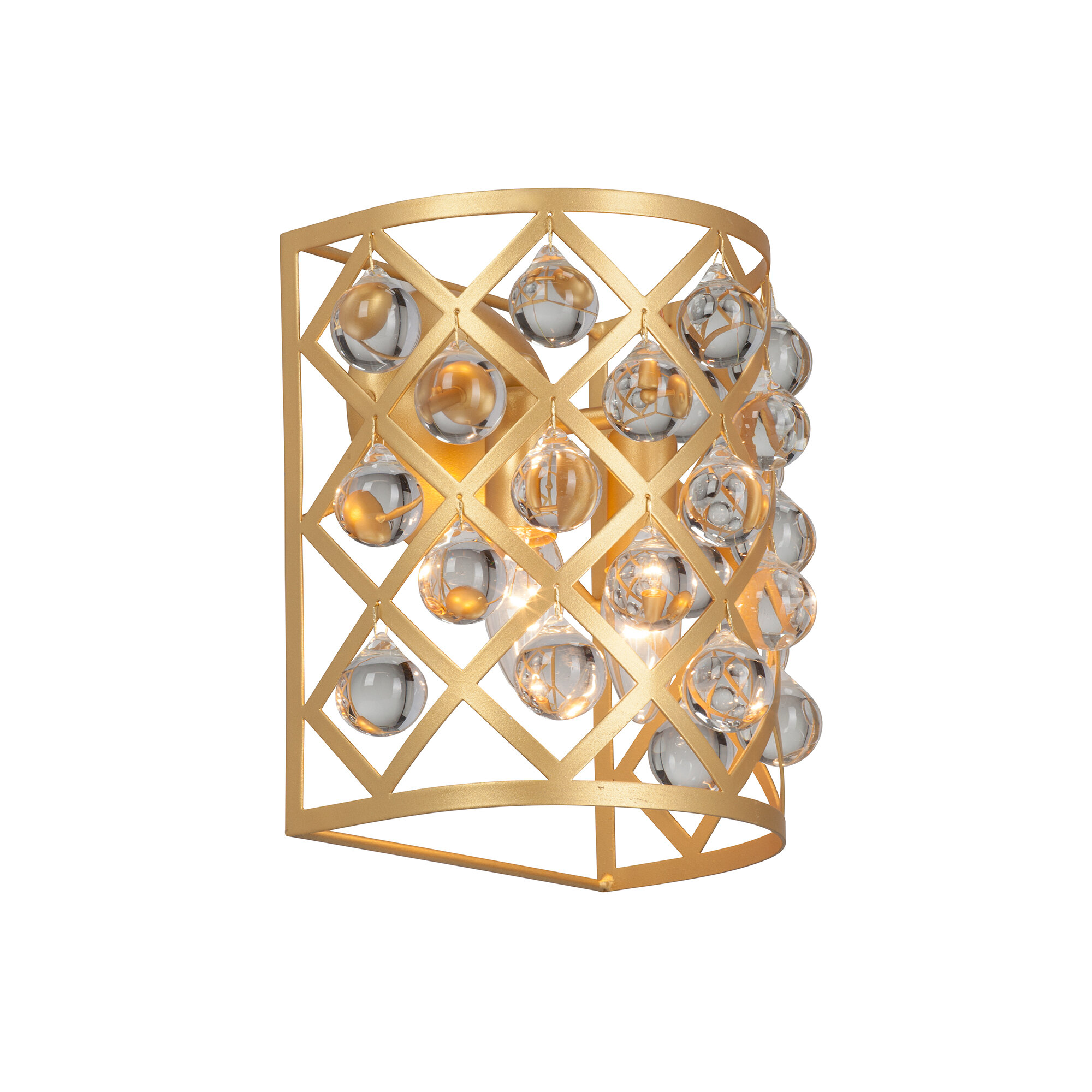 Бра настенный светильник Vitaluce V5351-8/2A , 2 лампы 6м2, Е14, 40Вт, цвет золото. %Распродажа!%