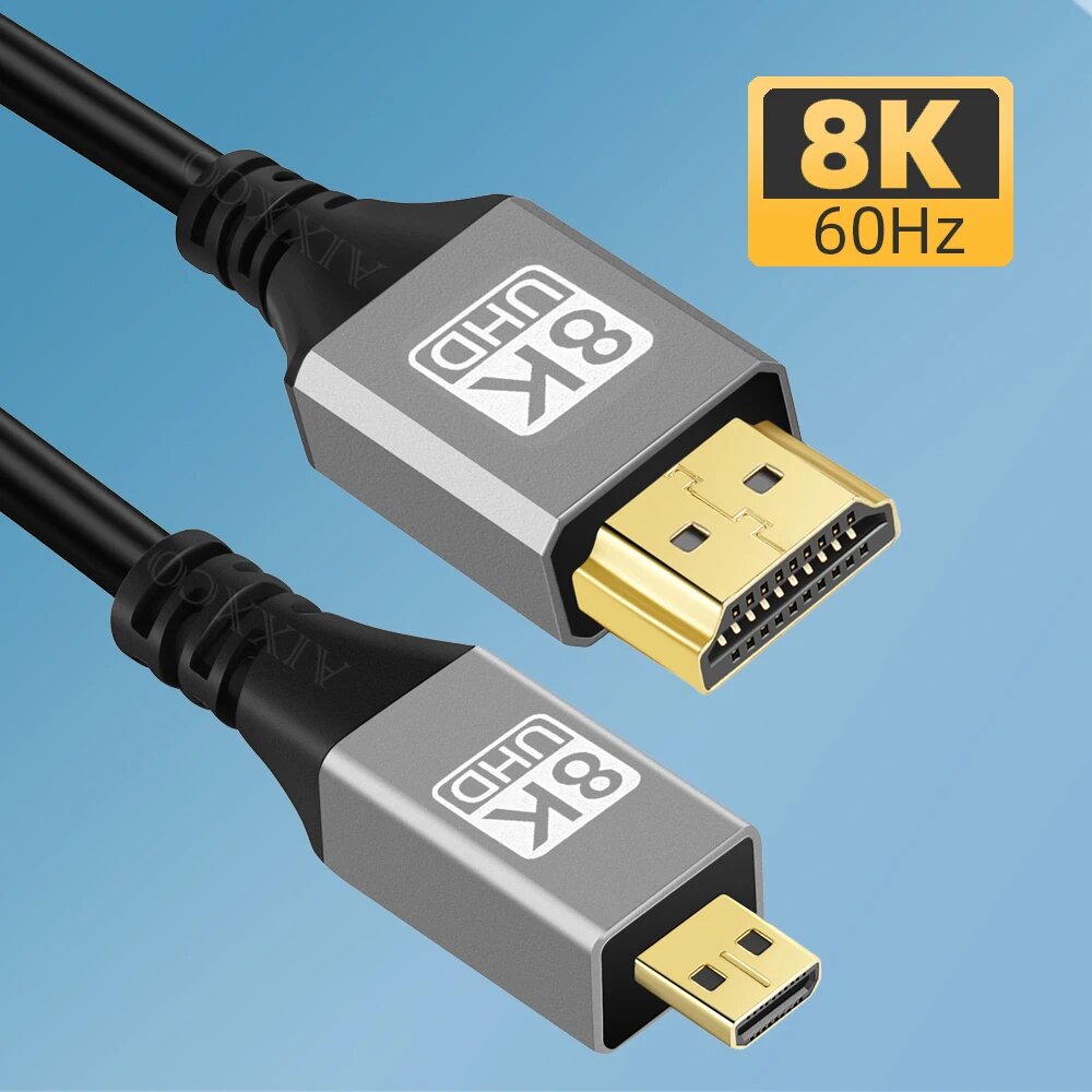 HDMI 8K 60Гц кабель AIXXCO, 0.5m