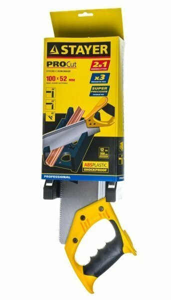 Стусло Набор Стайер пластм MAXI 4" 12TPI(2мм) 350мм