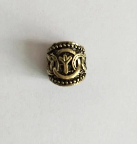 Ностальгия, бронзовые бусины с рунами, 1 шт. ALGIZ