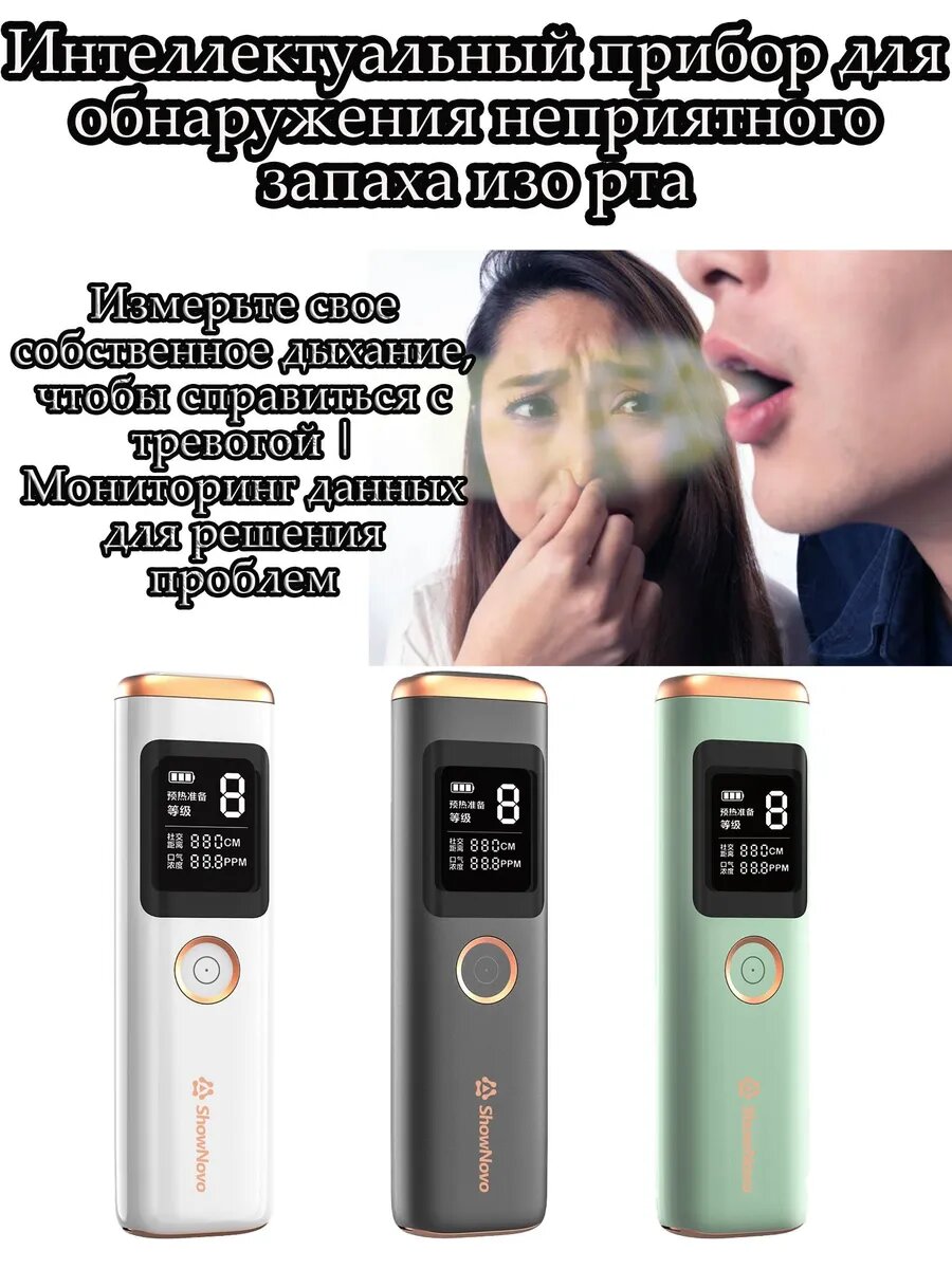 Интеллектуальный прибор для обнаружения неприятного запаха изо рта