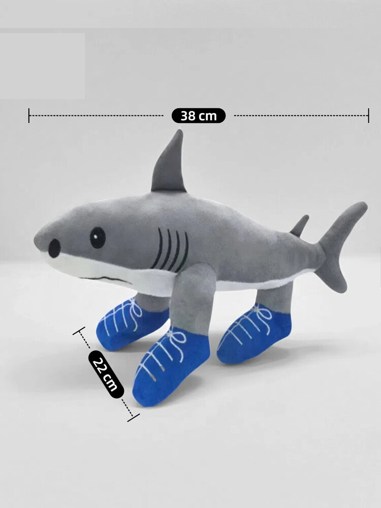 AI Мягкая игрушка акула "Американский Шань Хай Цзин" | Плюшевая акула Tung Tung Sahur в наличии