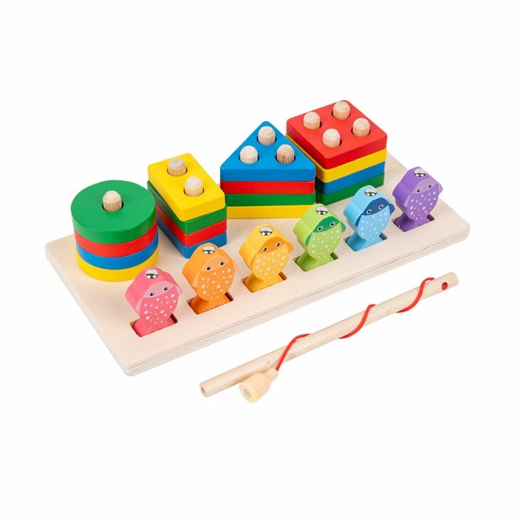 Игрушка для обучения формам с магнитной рыбалкой