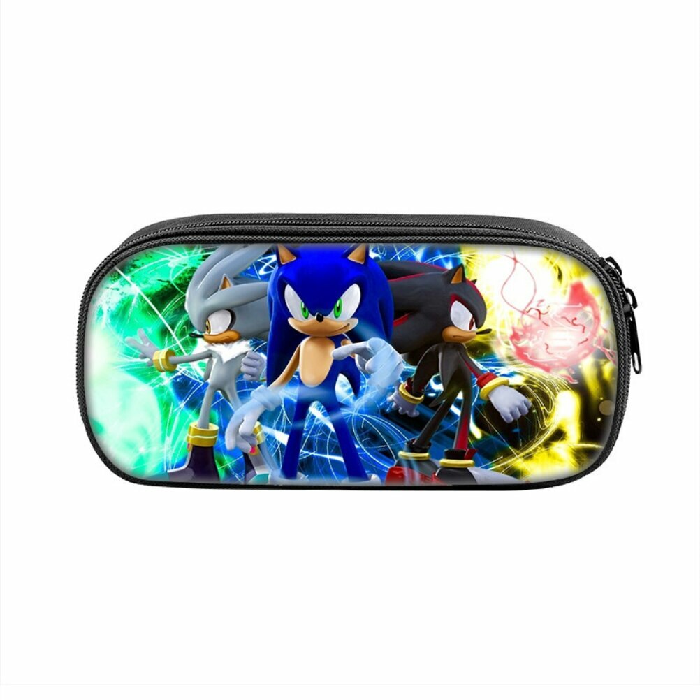 Пенал в стиле аниме/игр, мультяшный пенал на молнии, органайзер для карандашей, для детей, мальчиков и девочек.