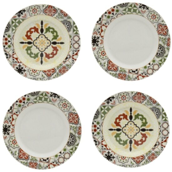 Набор тарелок закусочных Prima Collection Касабланка 4 шт, 19 см, фарфор (PC715С194)