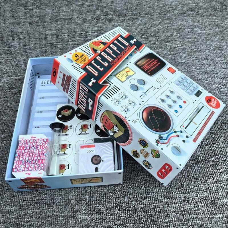 Decrypto board game for adults and youth focusing on safe communication skills