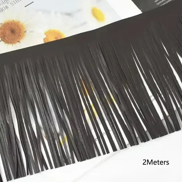 1/2 м 10-30 см бахрома из искусственной кожи с кисточками шириной 3 мм, кружевная отделка, ленты, сумки, костюмы, обувь, окантовка, украшение, ткань, швейные принадлежности