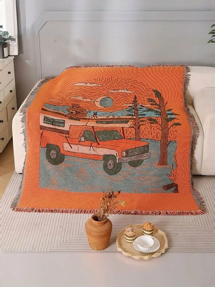 Плед-пончо , Полиэстер, 160 см х 130 см