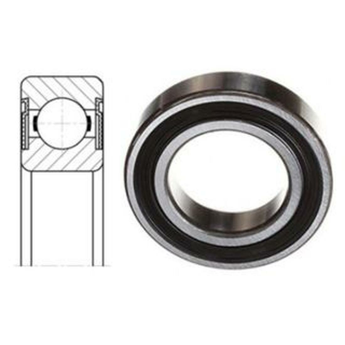 Подшипник качения шариковый APP GRUPP арт. 180107 (6007-2RS) АПП