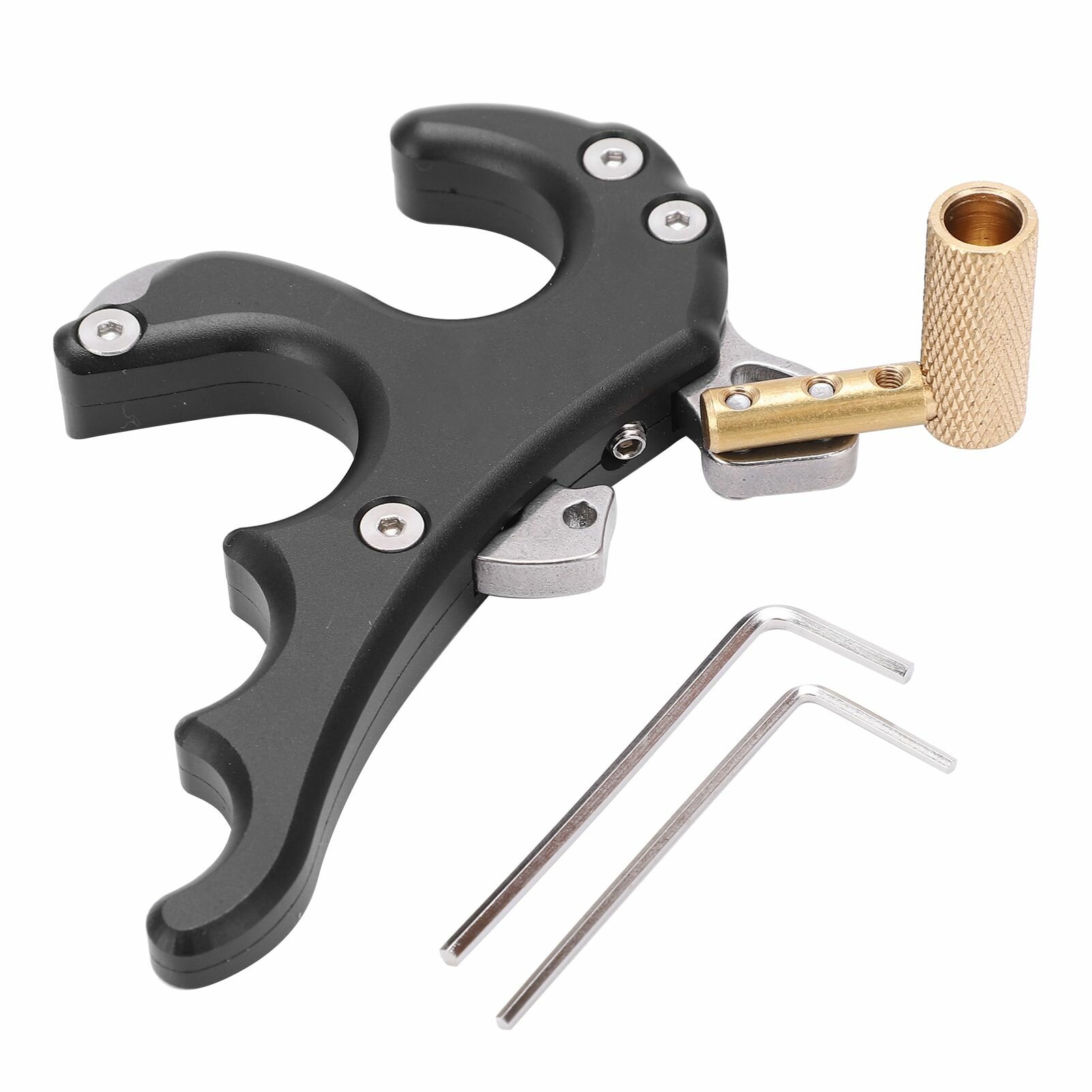 3-х пальцевый штангенциркуль для стрельбы из лука, приспособление для освобождения лука для охоты на открытом воздухе, аксессуар