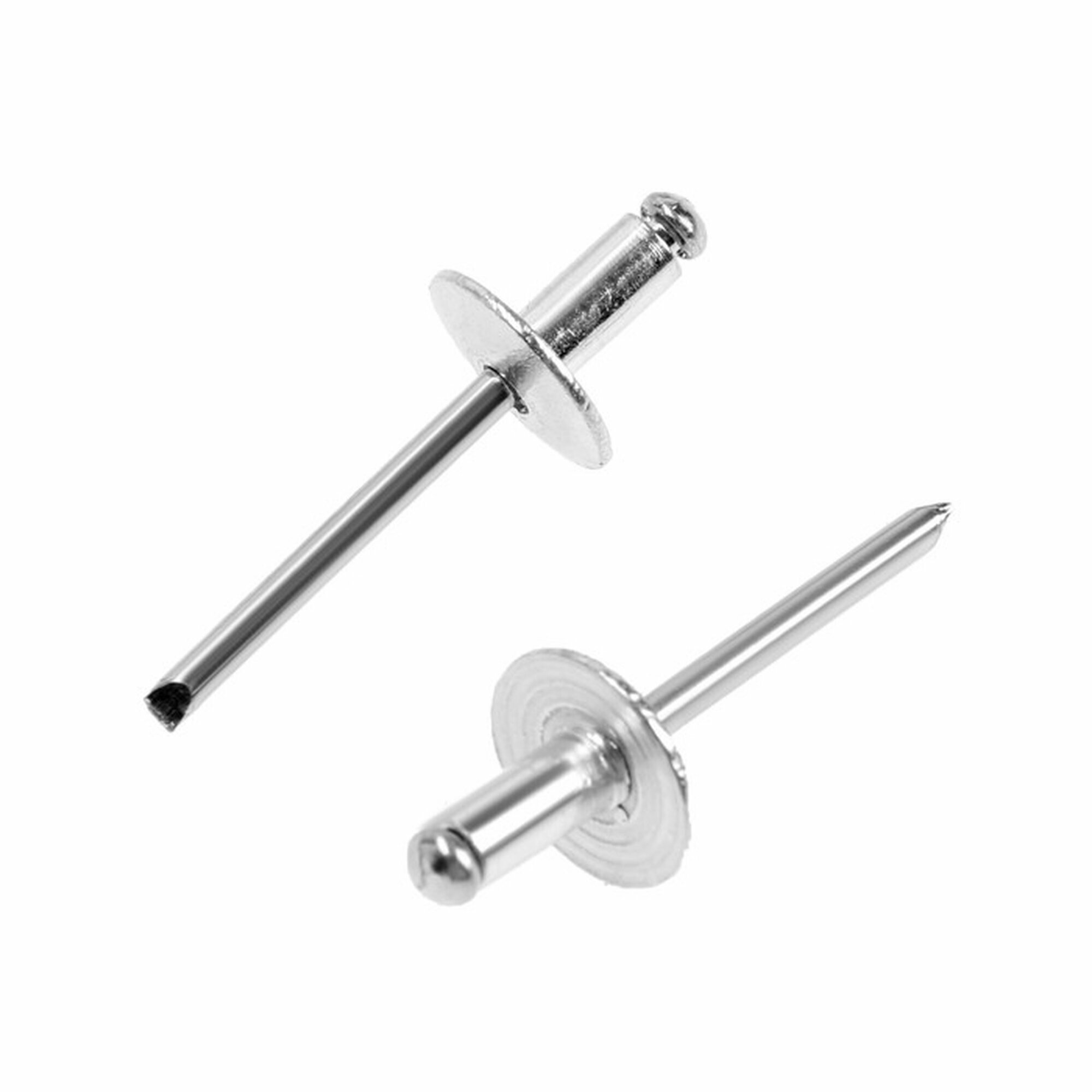 Заклепки вытяжные тундра krep, алюминий-сталь, увел. борт 14 мм, 4.8х12 мм, 50 шт.