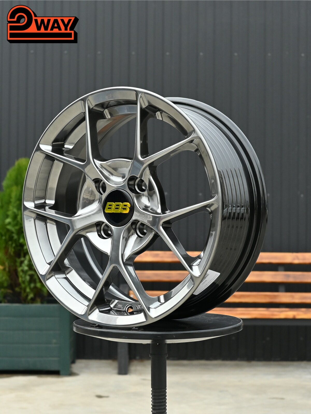 Taigiro Топ дизайн Колесный диск Литой R14 BBS CI-R Стиль 5.5J ET35 4*100 Темный хром