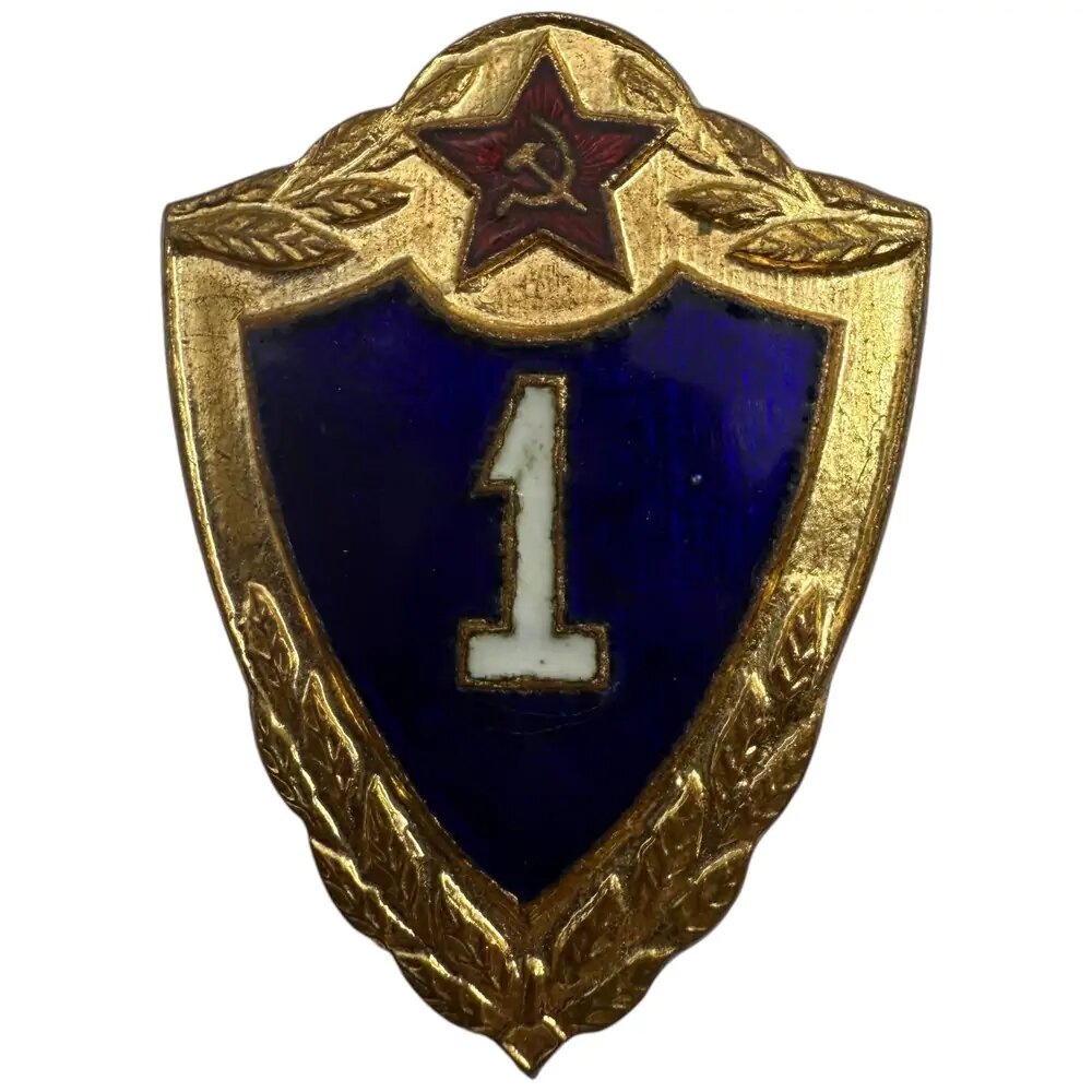 Знак классности ВС "Специалист 1 класса" СССР 1961-1980 гг. (булавка, победа)