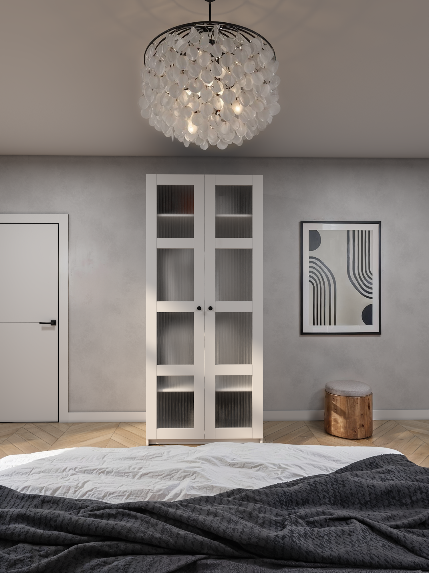 Шкаф Sher Ikea Mini пакс/Макс, 2 двери, 100x61x232 см, белый, , с штангой