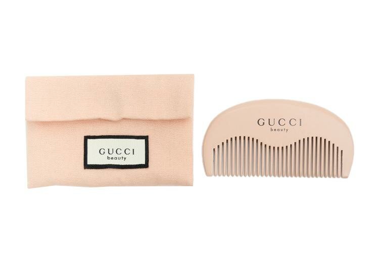 Набор аксессуаров унисекс GUCCI Fairy Pink, средний размер, расчёска, сумочка для макияжа, массажёр